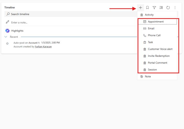 Dynamics 365 – Disable Record Creation in Timeline – Crm Minds